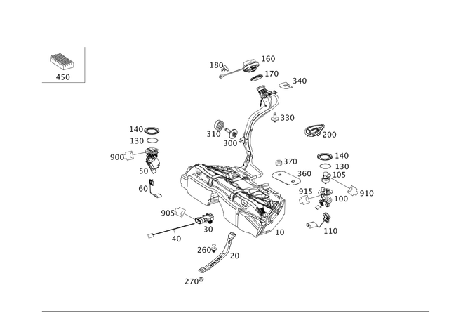 218-470-09-94 - Suction Jet Pump 2010-2018 Mercedes-Benz | Mercedes ...
