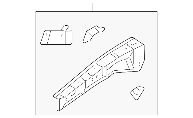 Genuine Toyota 53712-07020 Fender Apron Automotive astutedynamic.com