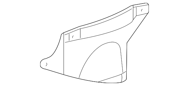 2002-2018 Toyota Fender Apron Seal 53737-06040 | Toyota Parts Center