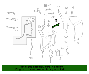 420-853-945 - Quarter Panel Trim Panel Bracket 2008-2015 Audi R8 ...