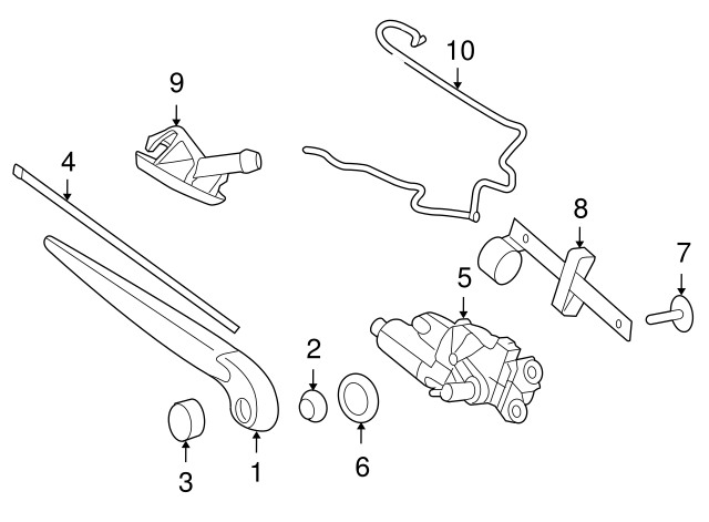 Genuine Wiper Arm for 2008-2016 Volvo | Part# 30663893 | Over 30% Off ...