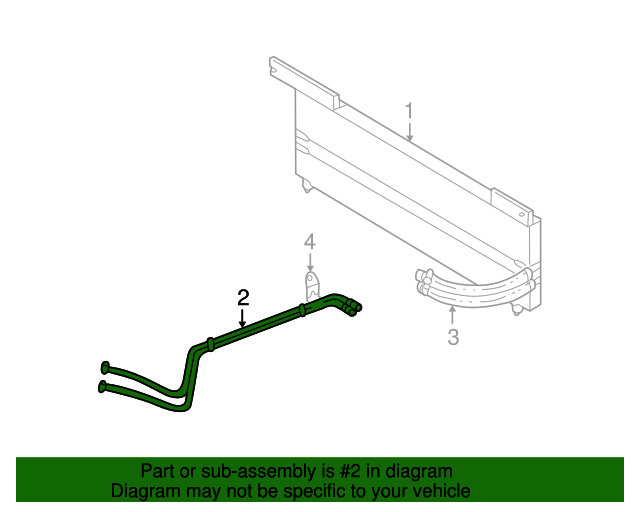 6L2Z-7R081-A - Cooler Line - 2005-2007 Ford | Lasco Auto Parts