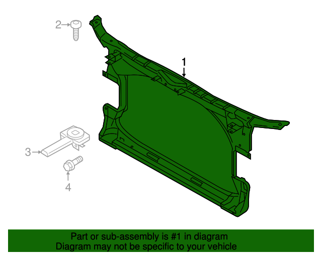 2012-2018 Audi Radiator Support 4G0-805-594-C | Audi Part CA