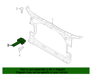 2012-2018 Audi Radiator Support Bracket 4G0-805-201 | AutoNationParts.com