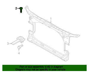 N-912-029-01 - Radiator Support Bolt 2012-2018 Audi | Audi OEM Parts