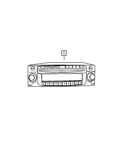 Radio, Antenna, and Speakers for 2004 Chrysler Crossfire | Mopar eStore