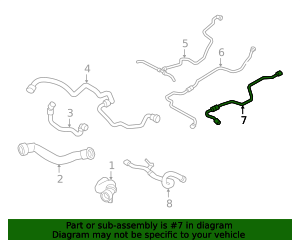 64219868360 - 2019-2021 BMW Heater Hose (64-21-9-868-360) | BMW of ...
