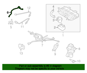 2010-2012 Ford Evaporative Emissions System Lines AE5Z-9G271-D ...