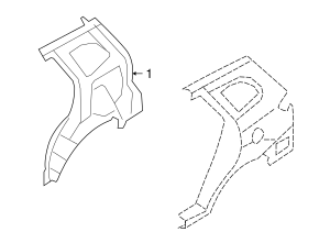 2010-2012 Hyundai Santa Fe Inner Quarter Panel 71602-0W100 | OEM Parts ...