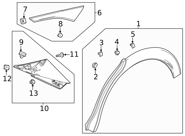 2020-2024 Buick Encore GX F Clip 11602915 GM | GMPartsDirect.com