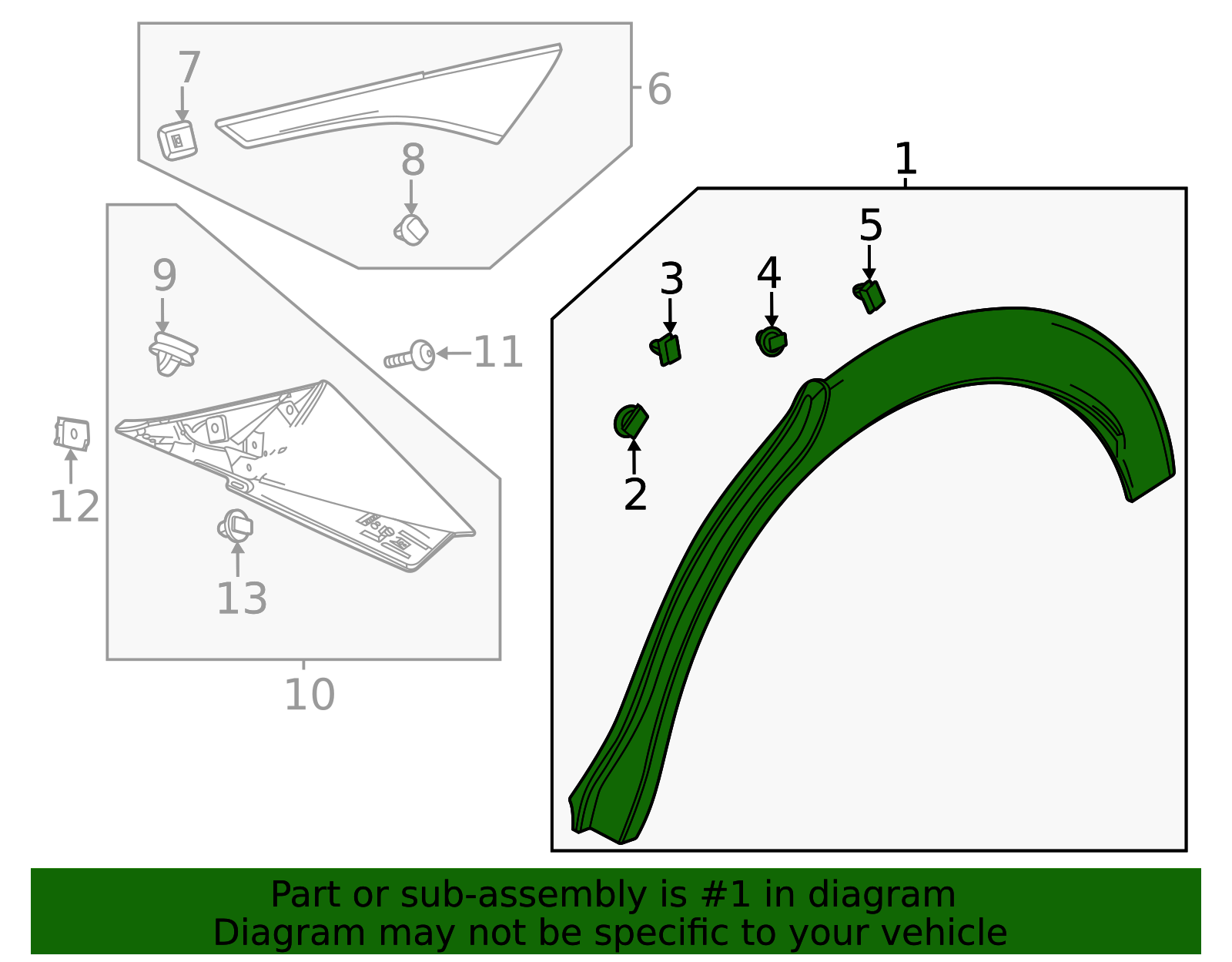 2020-2023 Buick Encore GX Wheel Opening Molding 42774537 GM ...