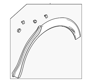 2020-2024 Buick Encore GX Rear Passenger Side Wheel Opening Molding ...