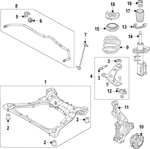 Front Suspension for 2022 Kia Carnival | Kia.Parts Store