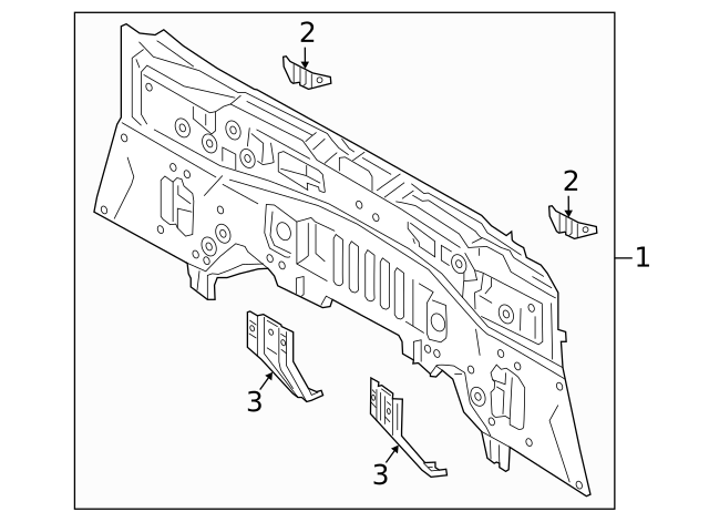 58307-02460 - Rear Body Panel - 2020-2022 Toyota Corolla | OEM Parts Quick