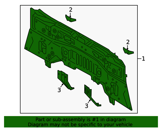 58307-02460 - Rear Body Panel - 2020-2022 Toyota Corolla | OEM Parts Quick