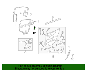 85572-50010 - Sunshade Bracket - 2007-2017 Lexus LS460 | DiscMonster