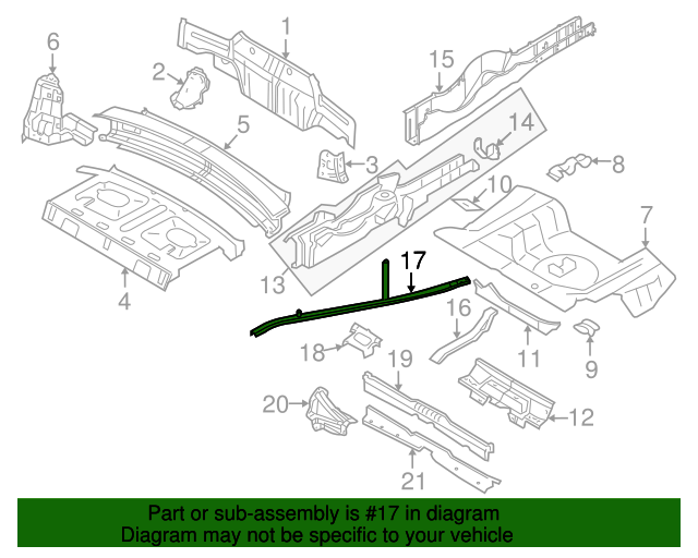 AR3Z-76102B55-B - Support Brace - 2006-2010 Ford Mustang | Eastgate ...