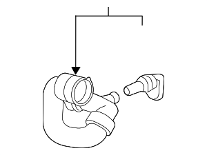 2016-2019 Buick Cascada Radiator Outlet Hose 13383058 GM ...