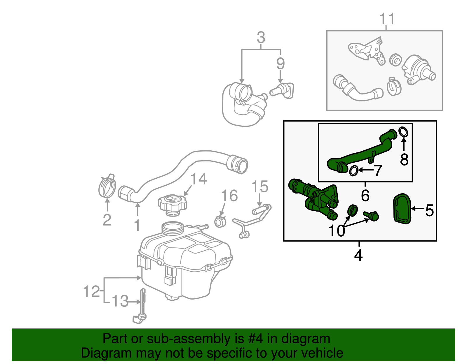 2016-2019 Buick Cascada Engine Coolant Outlet Manifold 55598682 GM ...