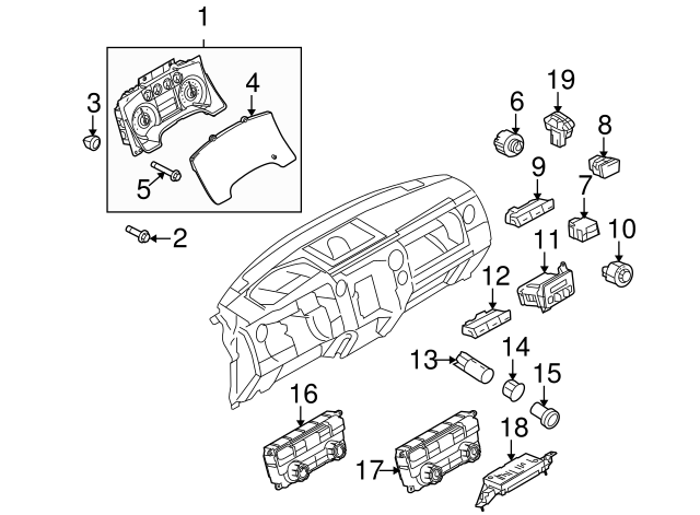 2013-2014 Ford F-150 Cluster Assembly DL3Z-10849-AA | OEM Parts Online