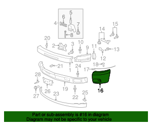 2007-2013 Chevrolet Silverado 1500 Black Passenger Side Front Bumper ...