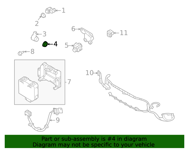 2020-2023 Land Rover Auto Park Sensor Cap LR129281 | LandRoverParamusParts
