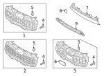 2020-2022 Kia Sportage Center Grille 86560-D9510 | QuirkParts