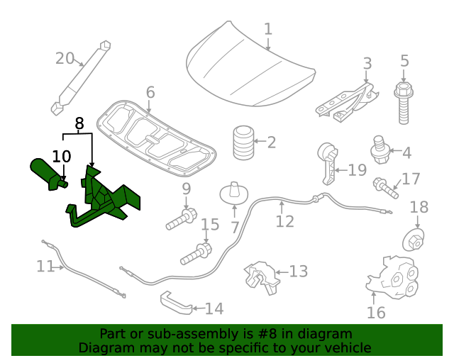 81130-P2000 - Latch 2021 Kia Sorento | Kia.Parts Store