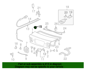 90691-SC5-003 - Release Cable Clip 1991-2004 Honda | Honda Parts Online