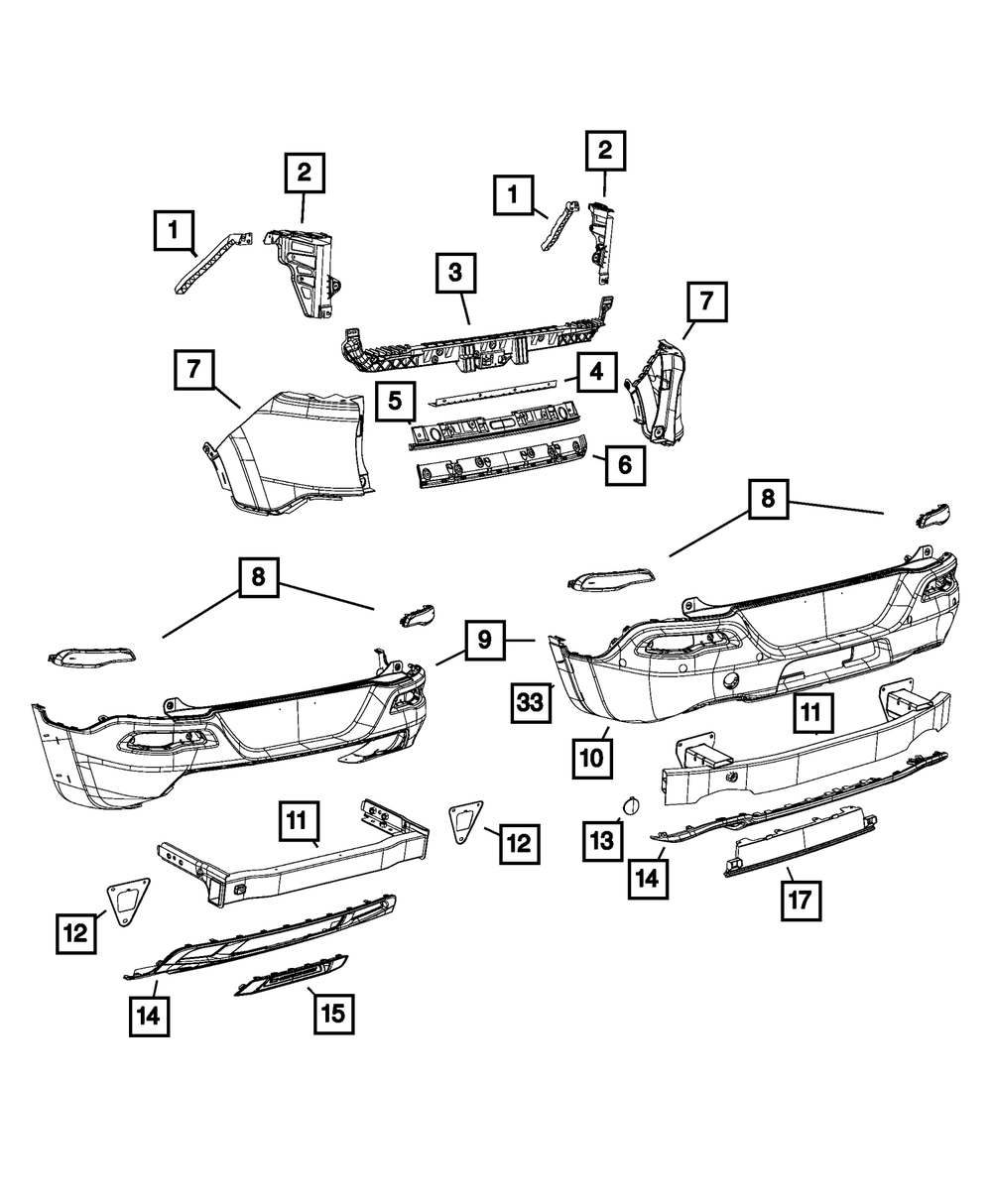 2014-2018 Jeep Cherokee Fascia Support Bracket 68193093AC | Mopar.com ...
