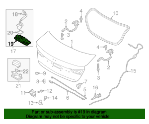 Genuine Release Switch for 2017-2018 Hyundai Elantra | Part# 81260 ...