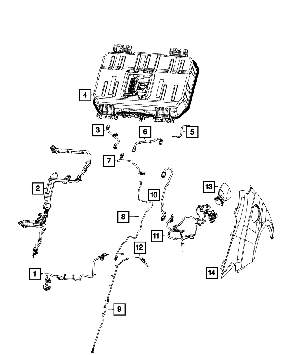 2022-2025 Chrysler Charge Port In Line Wiring 68477076ac | TascaParts.com