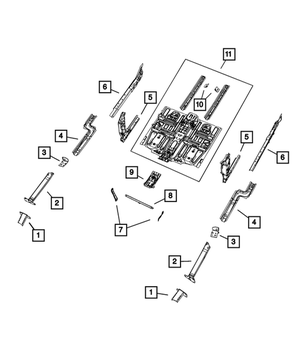 2019-2023 Jeep Cherokee Lower Load Beam Extension, Right 68320262AA ...