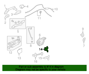 2013-2022 Honda Upper Hinge 67910-T2F-A02ZZ | OEM Parts Online