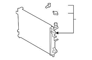 25310-1D120 - Radiator Assembly 2007-2010 Kia Rondo | Kia.Parts Store