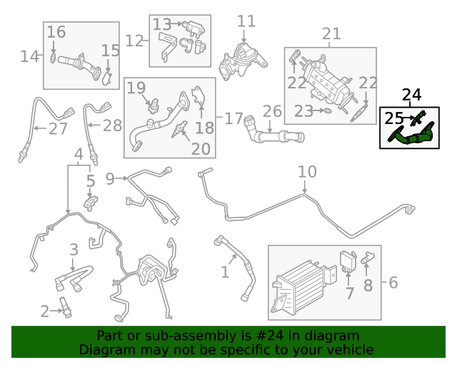 RL3Z-9D477-A - Cooler Pipe - 2018-2024 Ford | Ford OEM Parts Outlet