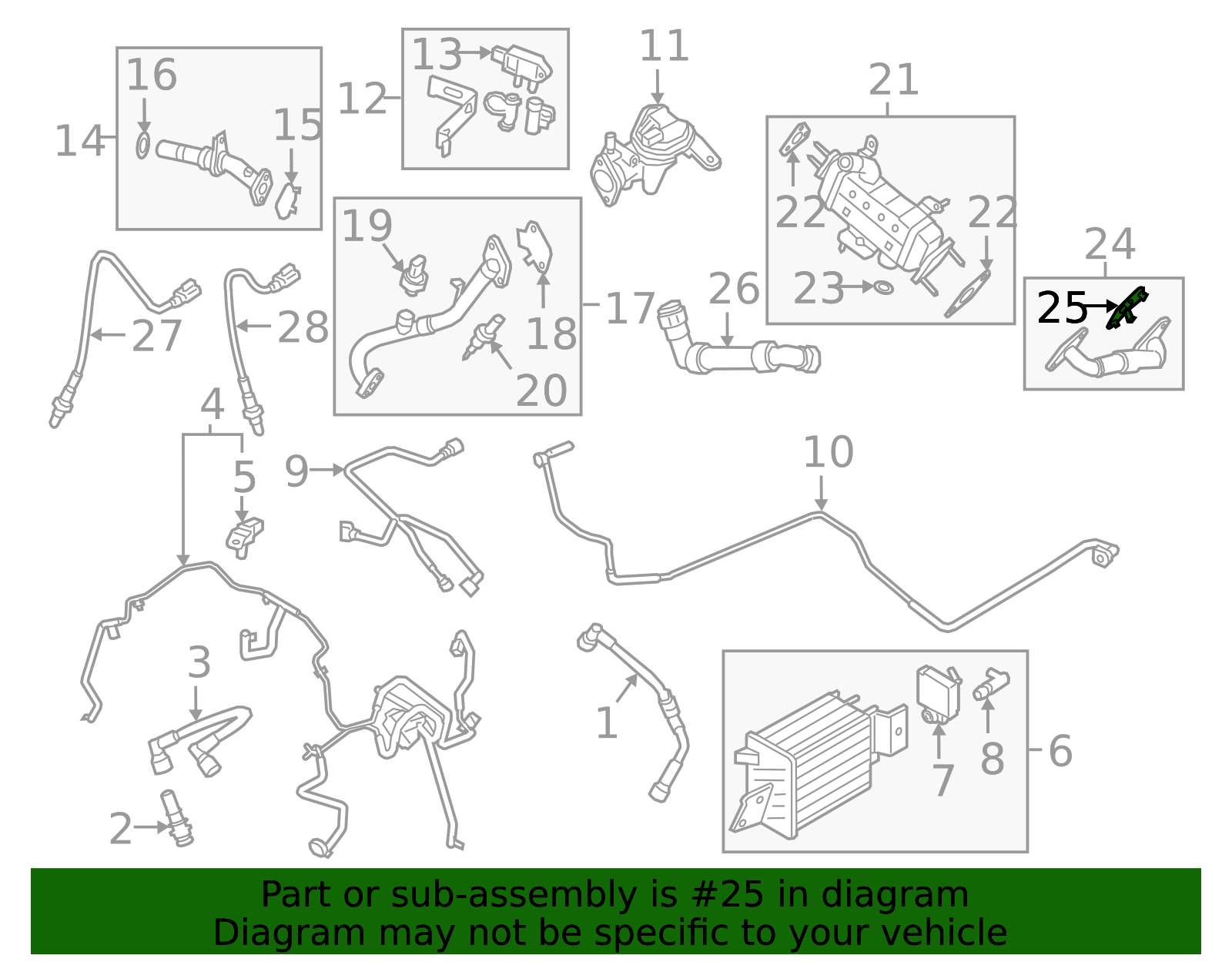 RL3Z-9E464-B - Cooler Pipe Gasket 2018-2025 Ford | Ford Parts Direct