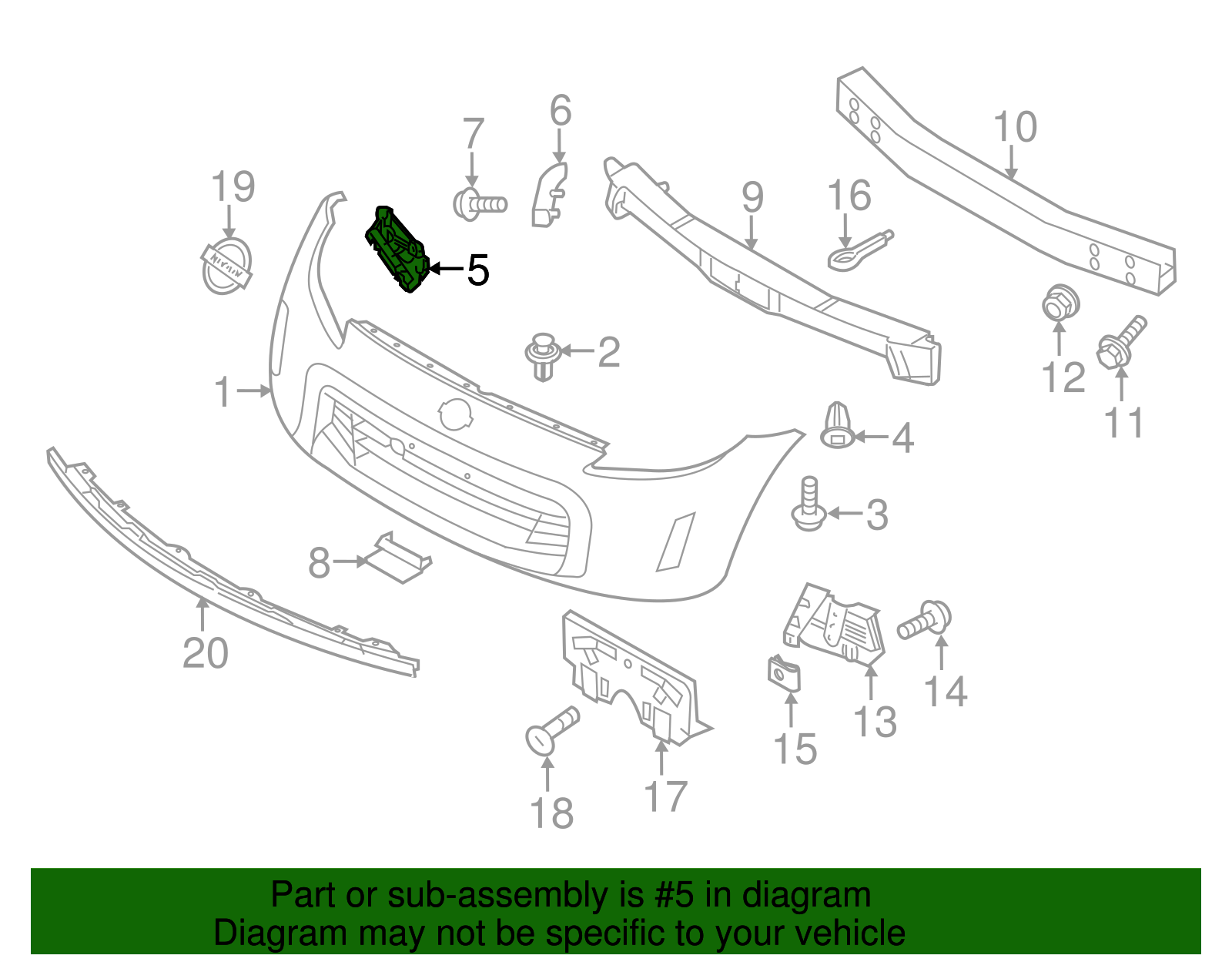 2009-2020 Nissan 370Z Lens & Housing Bracket 62229-1EA0A | Ziegler ...