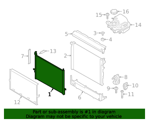 2018-2025 BMW Auxiliary Radiator 17118043655 | OEM Parts Online