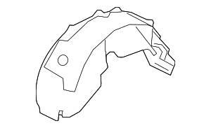 2016-2020 Jaguar XF Quarter Panel Splash Shield T2H26948 ...