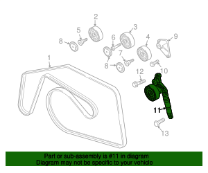 2012 Audi Q7 Tensioner 059-145-201-H | OEM Parts Online