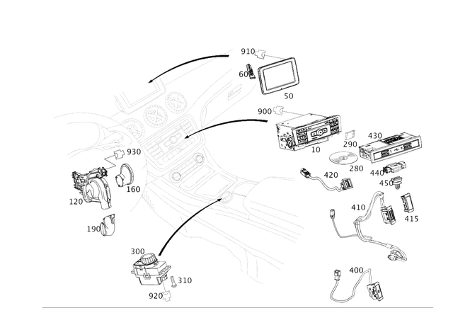 246-900-14-17 - Control Unit, Complete 2014-2019 Mercedes-Benz ...