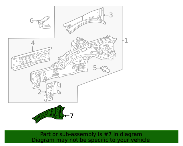 2020-2023 Mercedes-Benz Fender Rail 247-630-96-02 | AutoNationParts.com