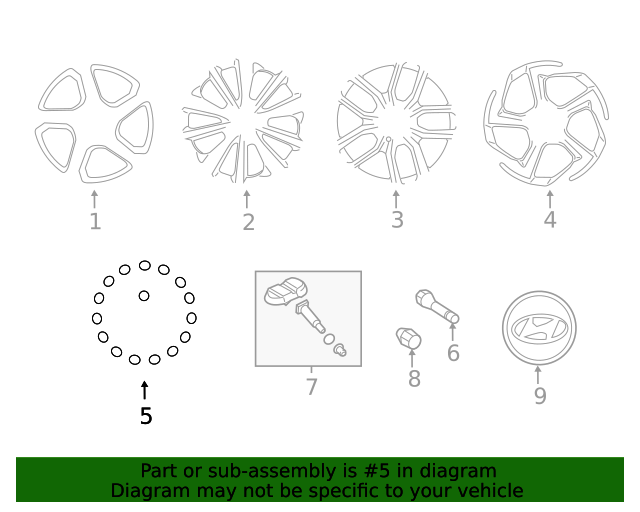 52910-2T300 - Wheel 2013-2023 Hyundai | AutoNation Parts