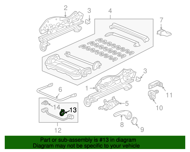 OEM 2000-2009 Honda Sensor Harness Strap 91507-P01-003 | Honda ...