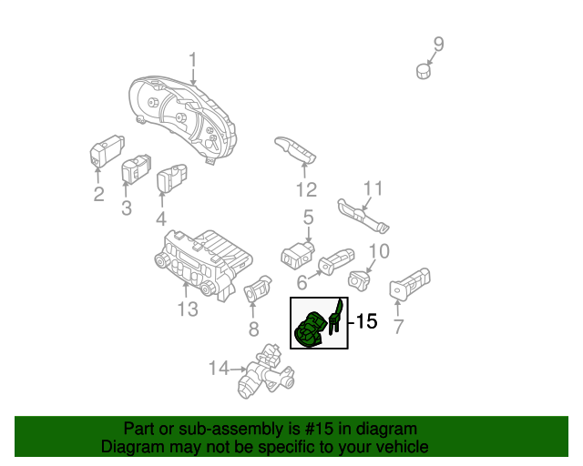 2006-2014 Kia Sedona Ignition Lock Cylinder 81900 4DC00 | OEM Parts Online