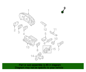 97253-4D000 - Auto Lamp Sensor - 2006-2014 Kia | Kia Auto Parts