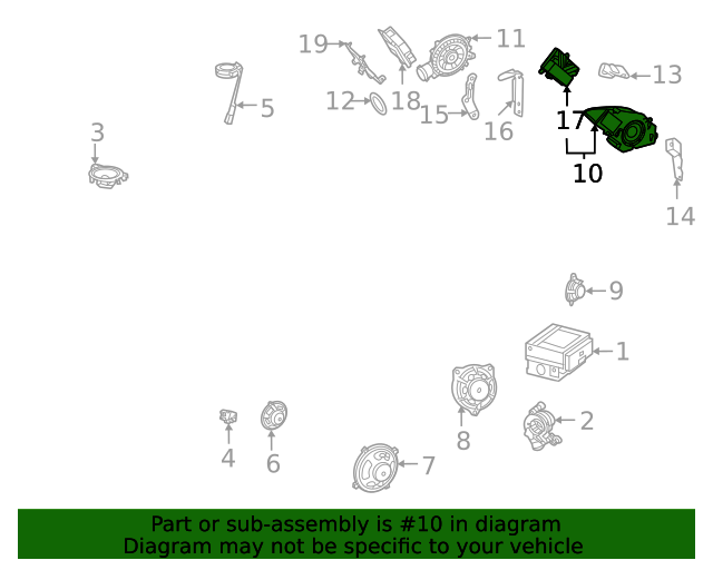 2016 Mercedes-Benz AMG® GT S Woofer 190-820-01-02 | MB OEM Parts