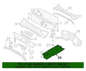 2019-2024 Audi Q3 Sound Absorber 83A-863-993-C | Audi USA Parts
