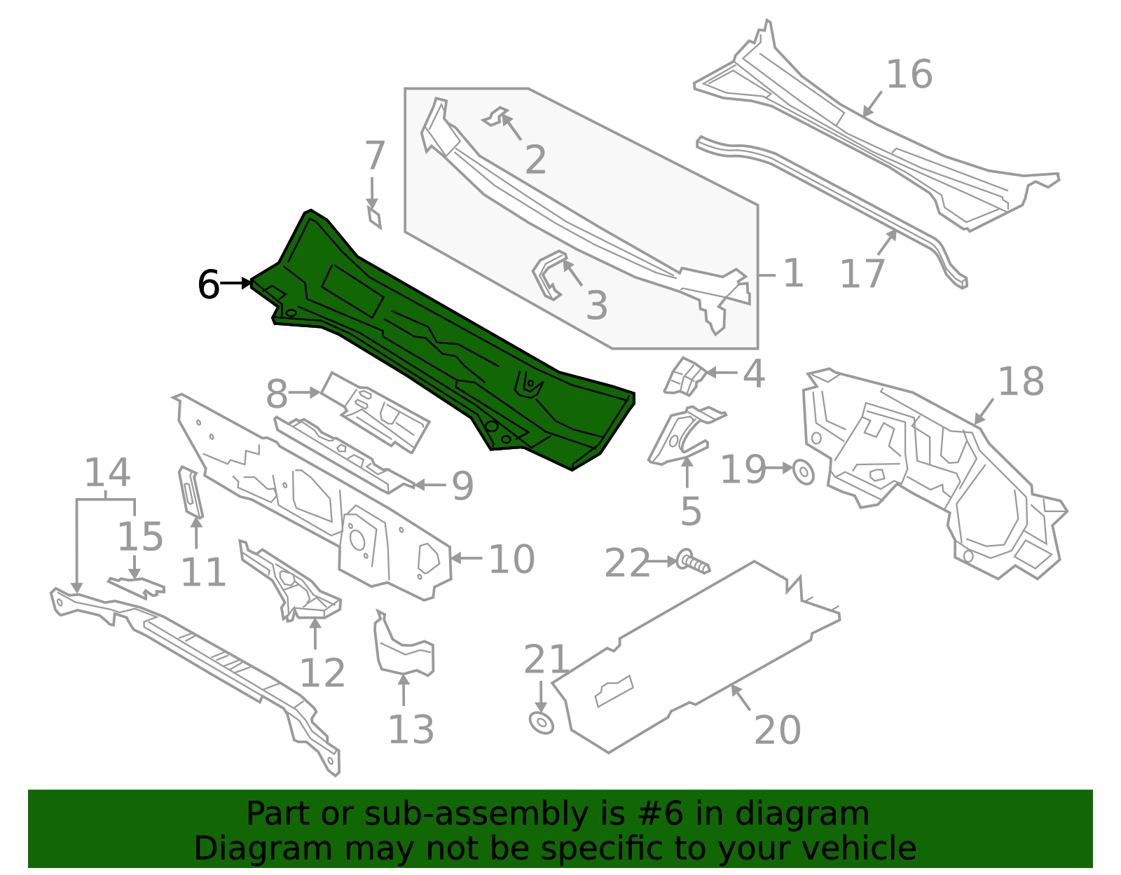 2020-2024 Audi Q3 Cowl Panel 5QN-805-265-A | Audi USA Parts